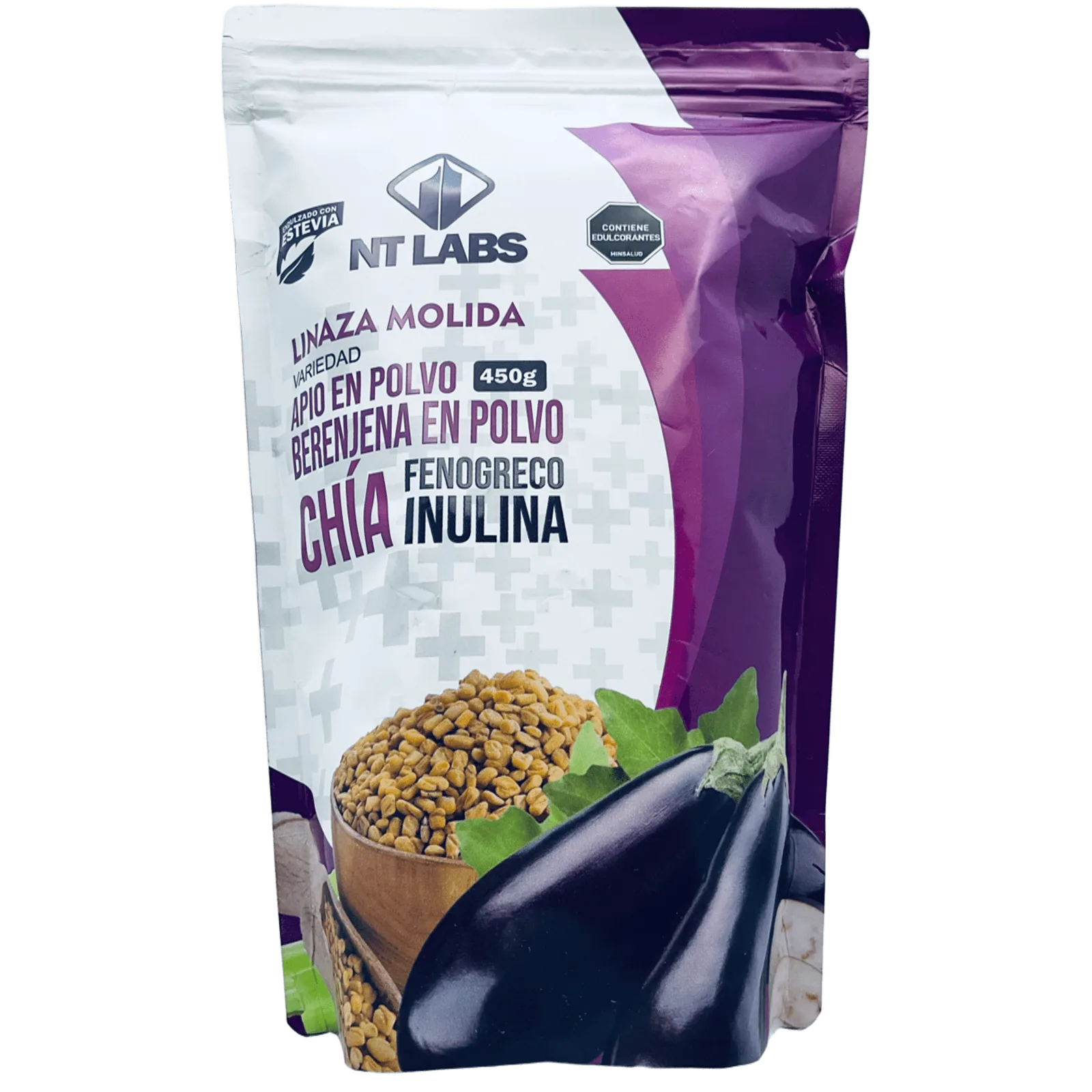 Linaza Molida con Apio en Polvo, Berenjena, Chía, Fenogreco e Inulina ...