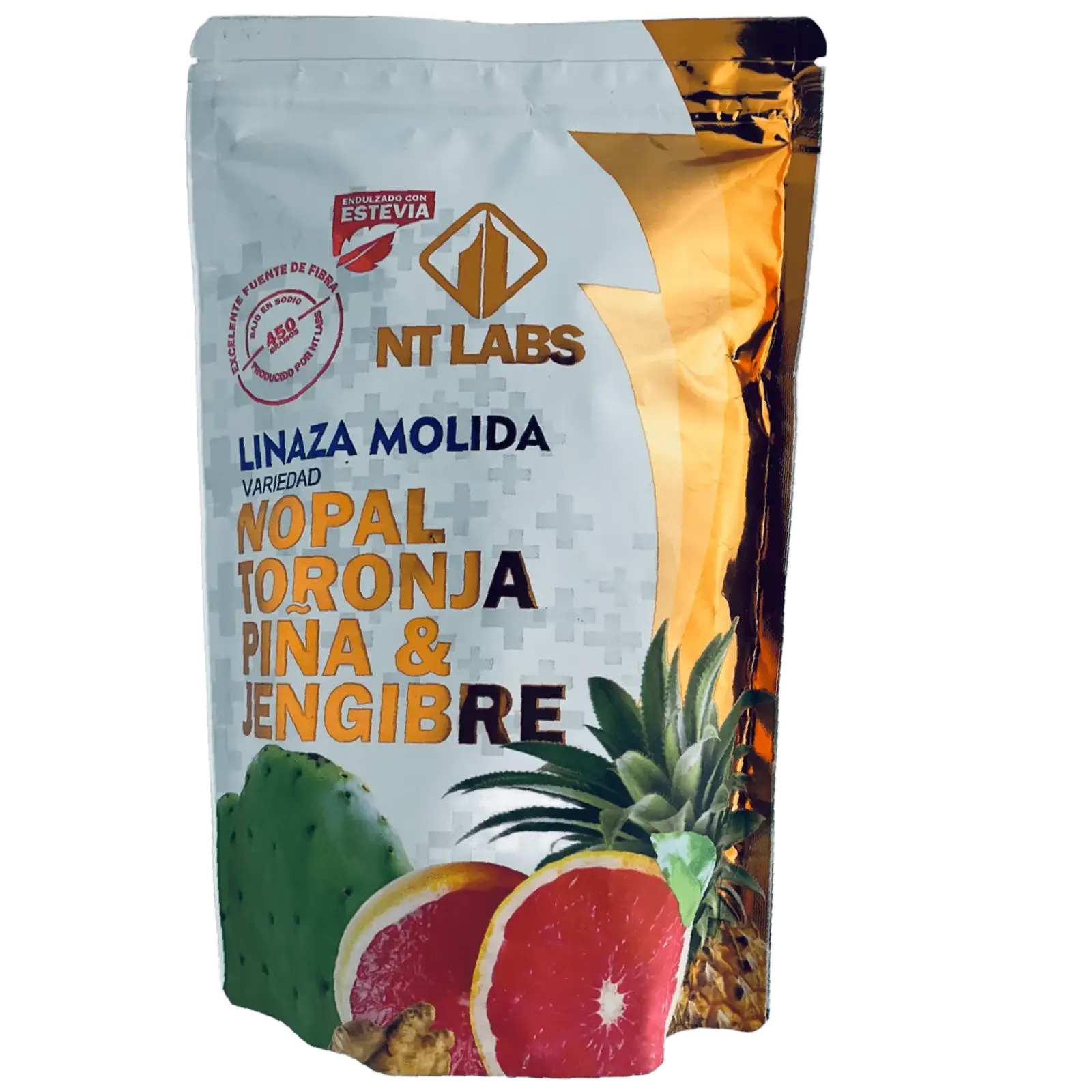 Linaza Molida Con Nopal Toronja Piña y Jengibre - salud sabor